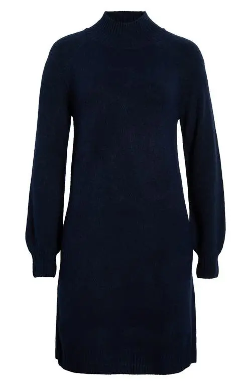 Halogen Mock Neck Long Sleeve Sweater Dress