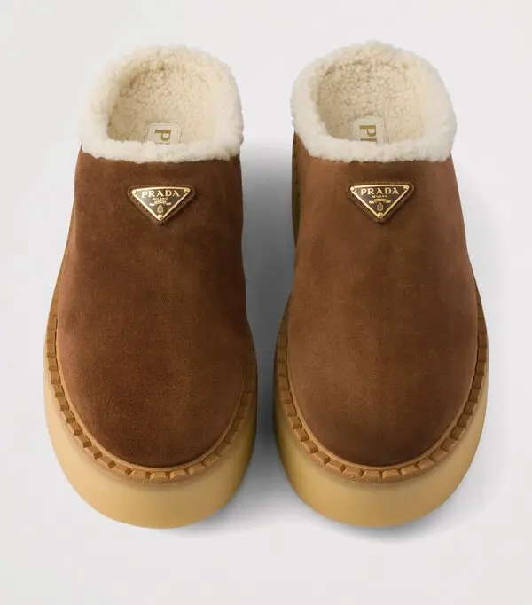 Prada Suede Slippers