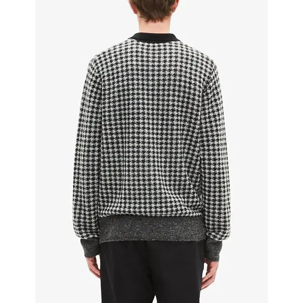 The Kooples Houndstooth Knitted Jumper
