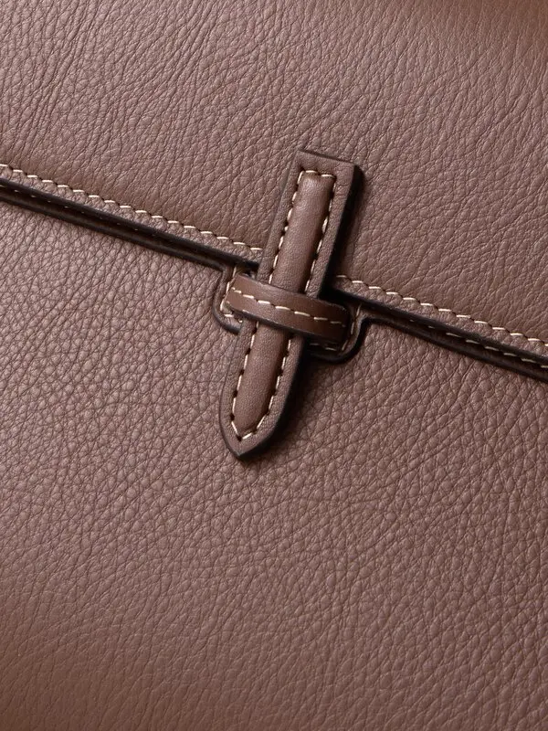 HUNTING SEASON Large Leather Clutch - Brown