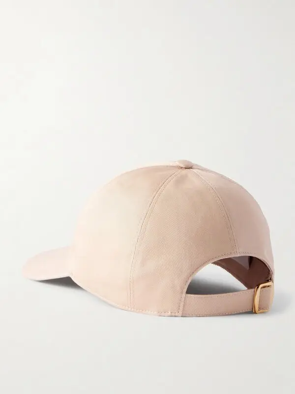 Gucci Embroidered Cotton-canvas Baseball Cap - Neutrals
