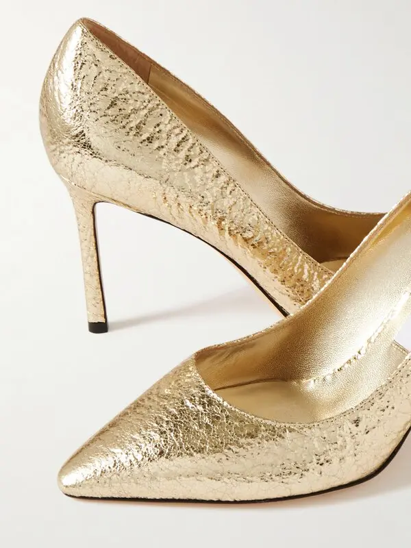 JIMMY CHOO Romy 85 Metallic Pumps