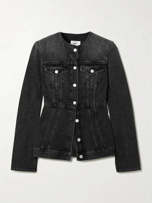 HAIKURE Temple Paneled Denim Jacket