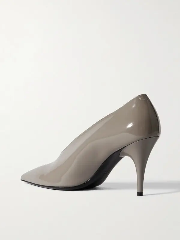Gucci 97 Patent-leather Pumps - Gray