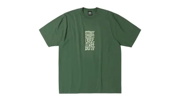 StÜssy Authentic Gear Pigment Dyed Tee Shirt - Pine