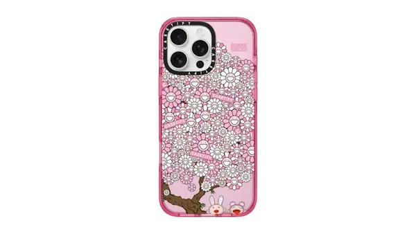 TAKASHI MURAKAMI X Casetify Kaikai And Kiki Hanami Iphone 16 Pro Max Impact Magsafe Phone Case - Pink Fizz