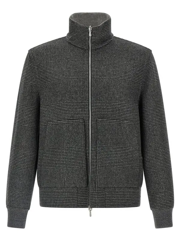 Brunello Cucinelli Cashmere Reversible Bomber Jacket