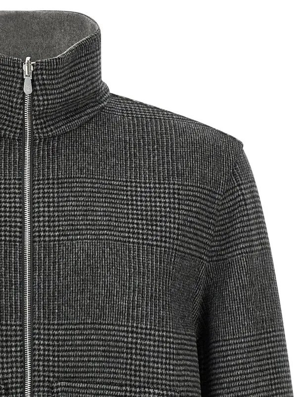 Brunello Cucinelli Cashmere Reversible Bomber Jacket