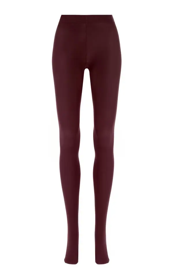 Alaïa Reinforced Toe Tights - Burgundy