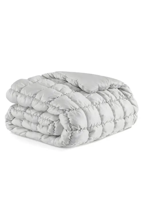 SUNDAY CITIZEN Silky Puff Squares Comforter - Pearl Gray