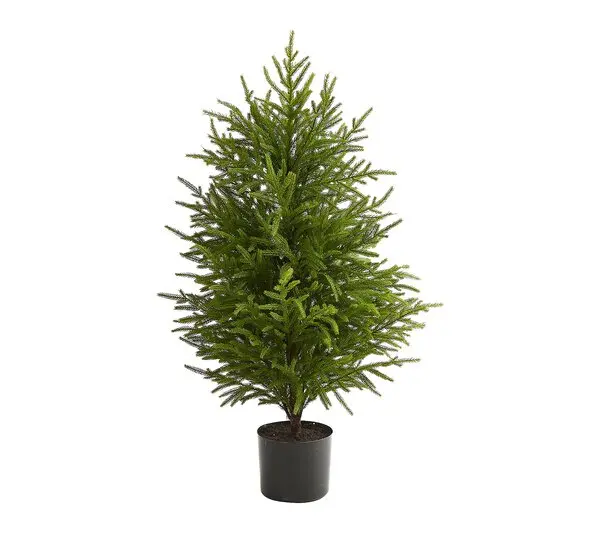 NEARLY NATURAL 40' Norfolk Island Pine Artifici Al Tree - One-color