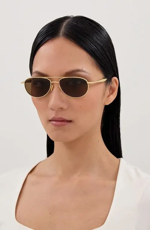 Bottega Veneta 56mm Geometric Sunglasses