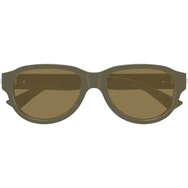Bottega Veneta 55mm Round Sunglasses - Grey
