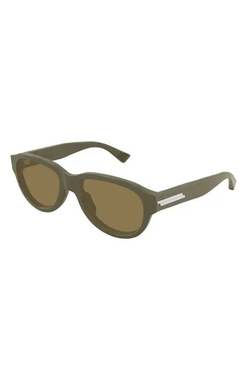 Bottega Veneta 55mm Round Sunglasses