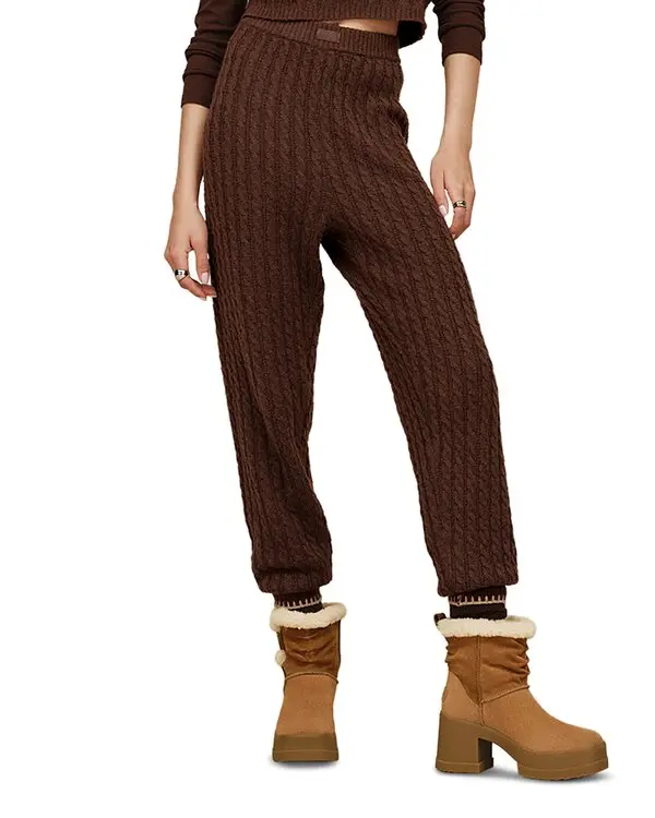 UGG Lorelai Cable Knit Pants - Cola