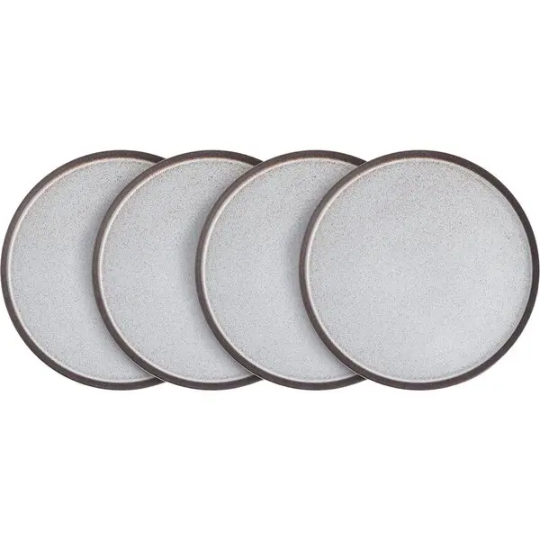 STONE + LAIN Vince Stoneware 4-piece Dinner Plate Set - Gray-green-blue