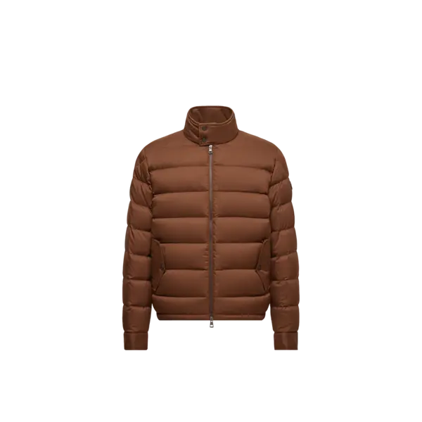 Moncler Phrier Short Down Jacket - Brown