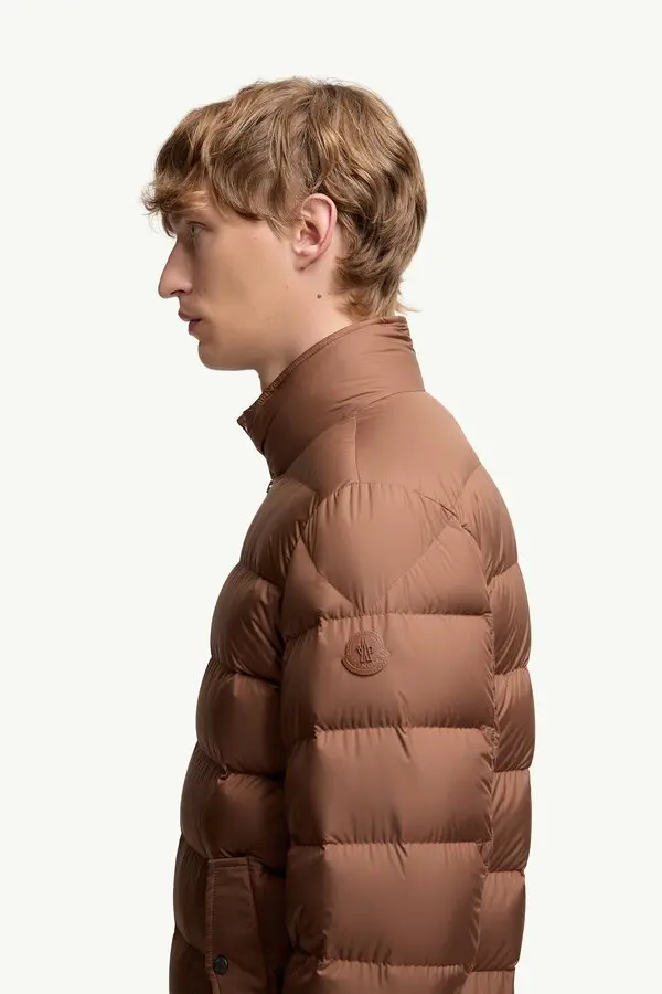 Moncler Phrier Short Down Jacket - Brown