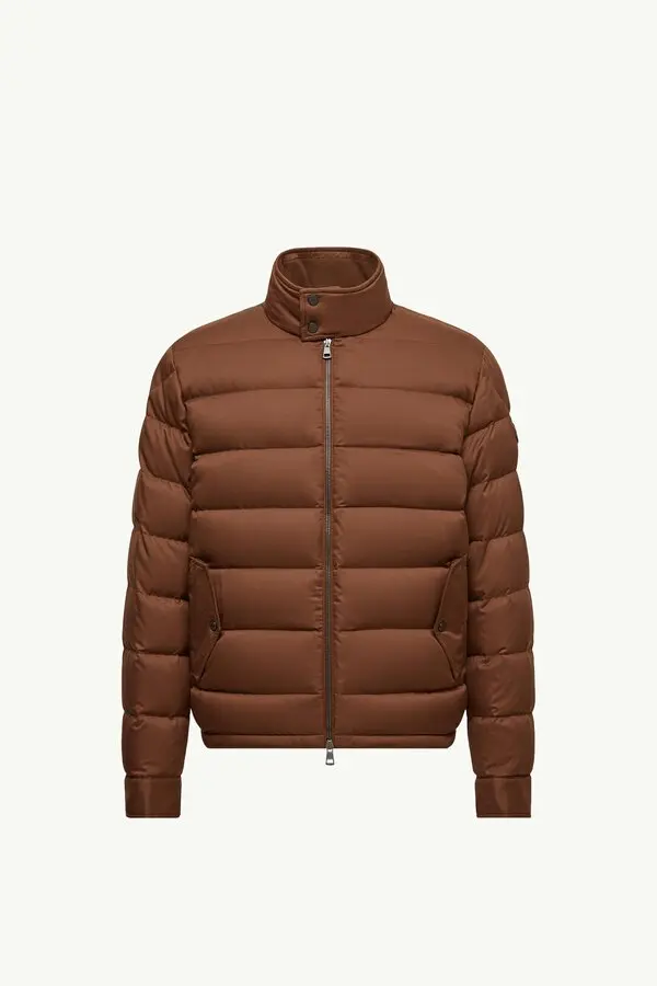 Moncler Phrier Short Down Jacket - Brown