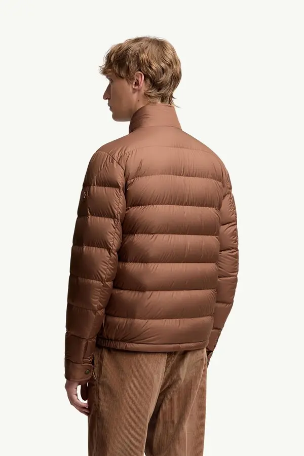 Moncler Phrier Short Down Jacket - Brown