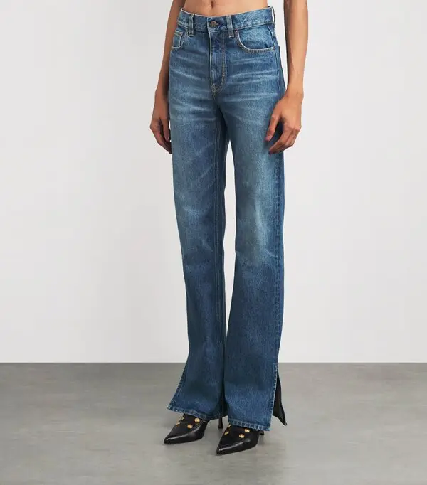 Chloé Faded Straight Jeans - Red