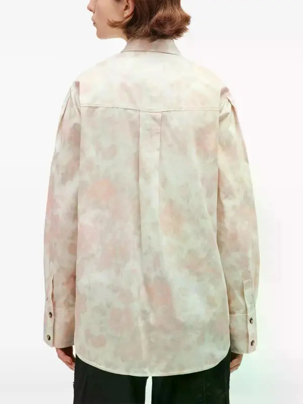 GANNI Ruffled Cotton Shirt