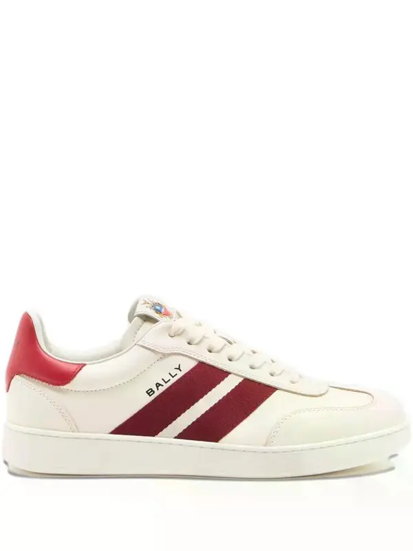 Bally Striped Leather Sneakers