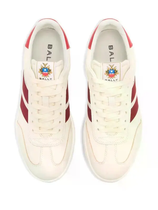 Bally Striped Leather Sneakers