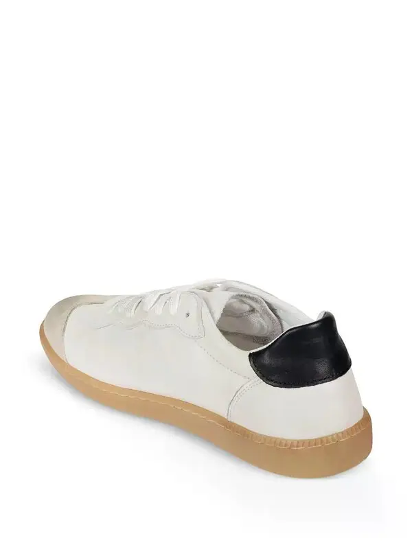 BE980 Harvard Leather Sneakers - White/black