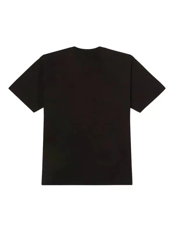 Obey Logo-embroidered Cotton T-shirt - Black