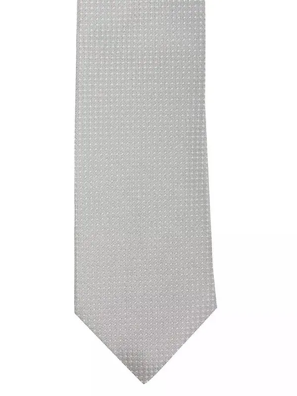 ERRICO FORMICOLA Patterned Silk Tie - Grey