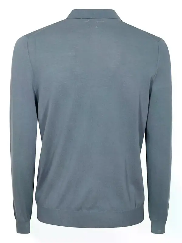 Alpha Industries Long-sleeve Button Polo Shirt - Grey