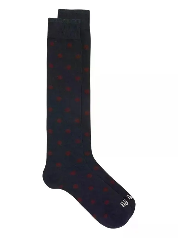 IN THE BOX Polka-dot Knee-high Socks - Blue