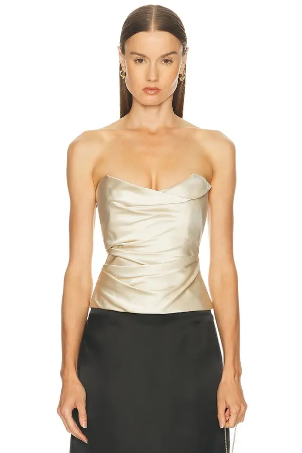 THE SEI Cowl Bustier Top