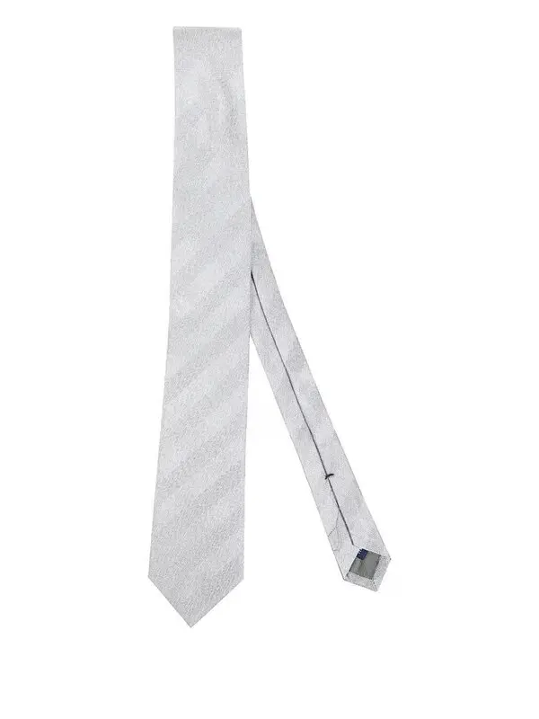 ERRICO FORMICOLA Herringbone Tie - Grey