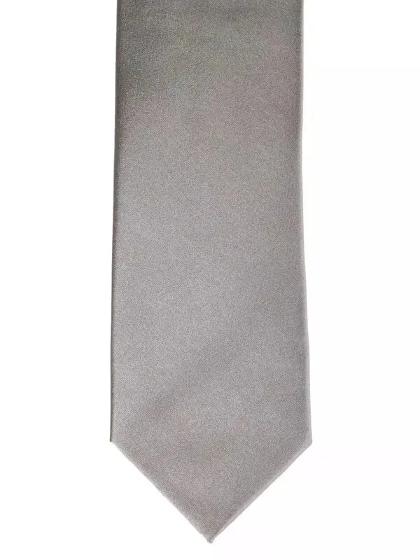 ERRICO FORMICOLA Silk Neck Tie - Silver