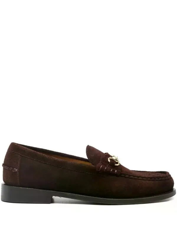 SEBAGO Horsebit Suede Loafers - Brown