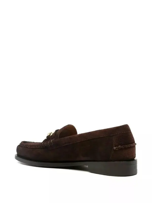 SEBAGO Horsebit Suede Loafers - Brown
