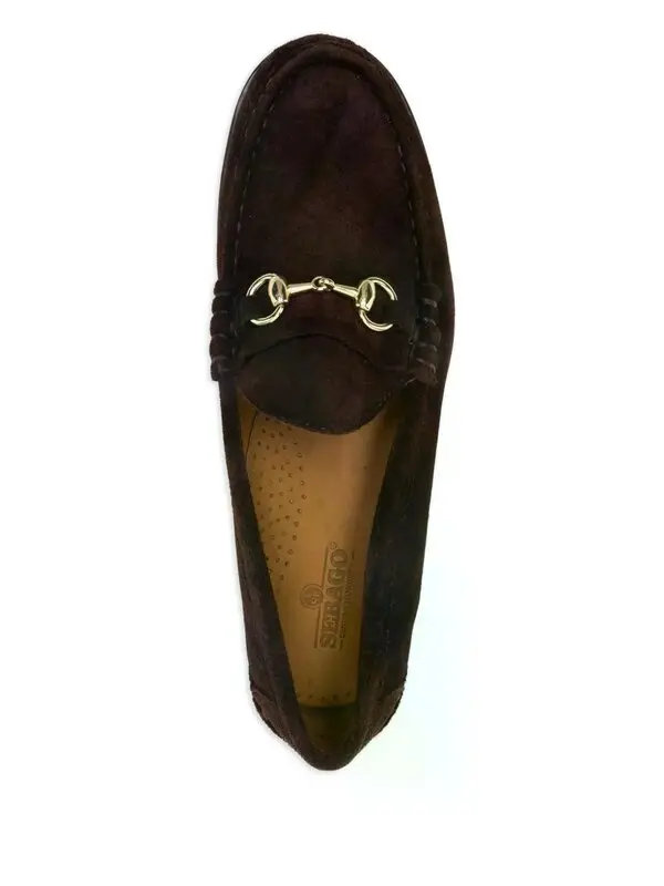 SEBAGO Horsebit Suede Loafers - Brown