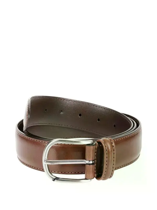 Anderson's Leather Belt With Metal Buckle - Brown