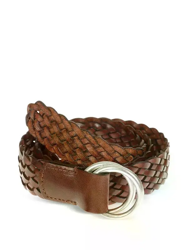 Anderson's Twisted Leather Belt - Brown