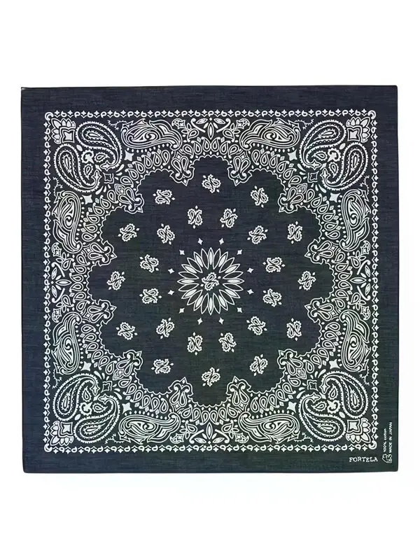 FORTELA Paisley Bandana - Blue