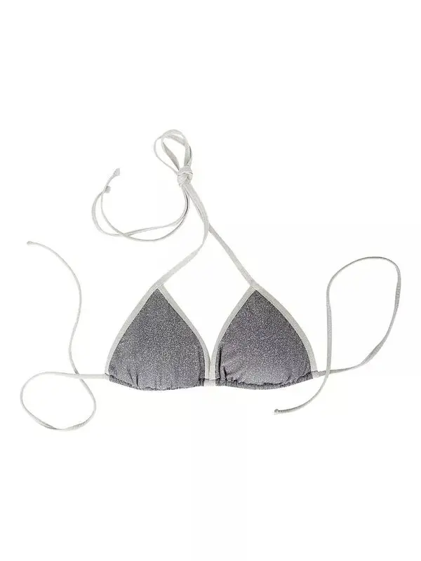 MC2 SAINT BARTH Triangle Bikini Top - Grey