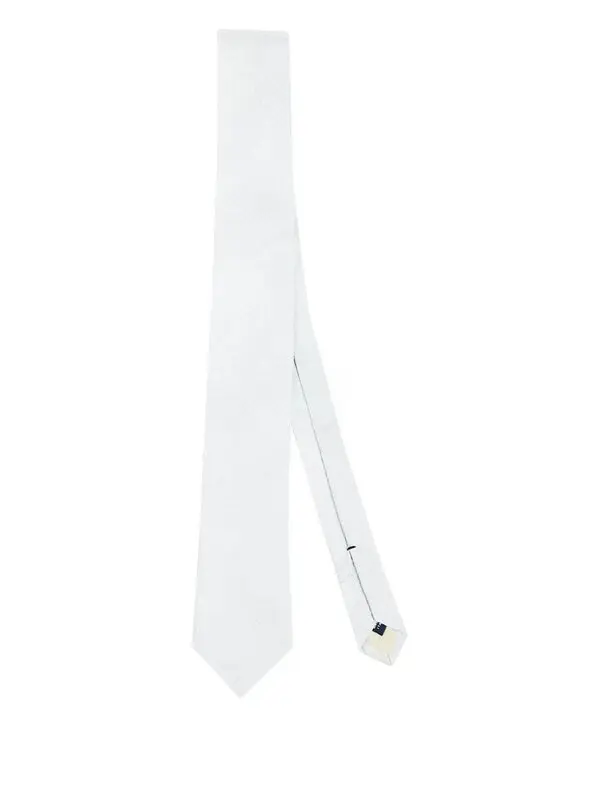 ERRICO FORMICOLA Dot-pattern Neck Tie - White