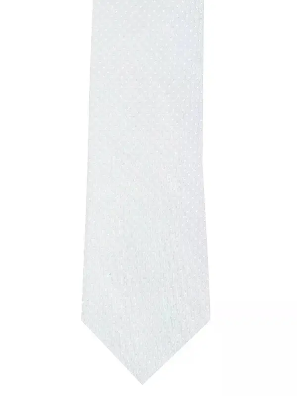ERRICO FORMICOLA Dot-pattern Neck Tie - White