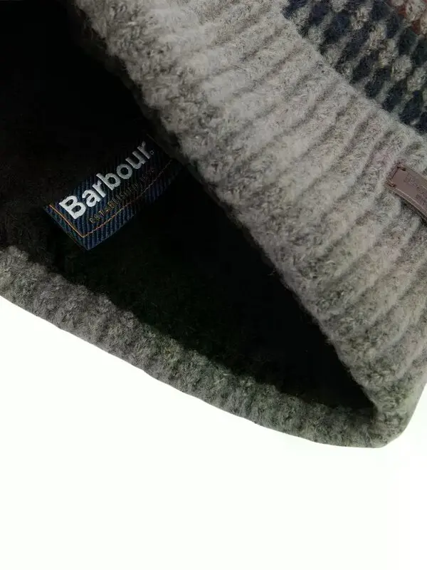 Barbour Knitted Beanie And Scarf Set