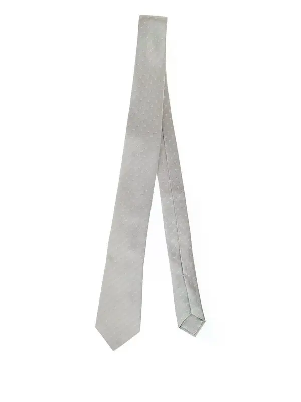 PETRONIUS 1926 Patterned Wool Neck Tie - Grey
