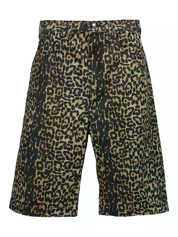 Rhude Leopard-print Shorts - Brown