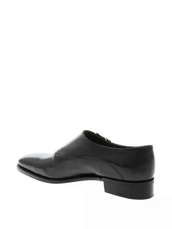 John Lobb Double-buckle Leather Derby Shoes