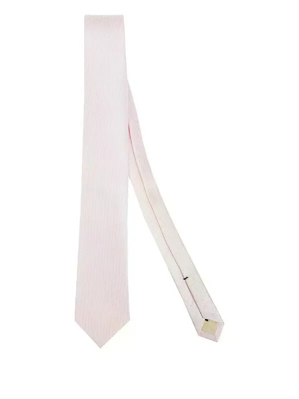 ERRICO FORMICOLA Striped Neck Tie - 4 White